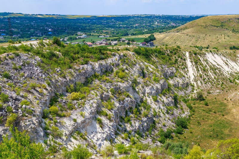 An Old Limestone Mining Site. Natural Stone Stock Image - Image of ...