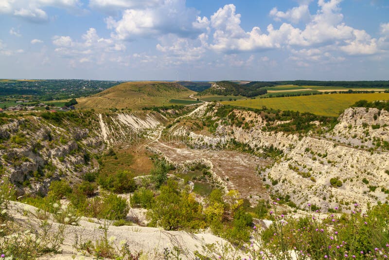 An Old Limestone Mining Site. Natural Stone Stock Photo - Image of ...