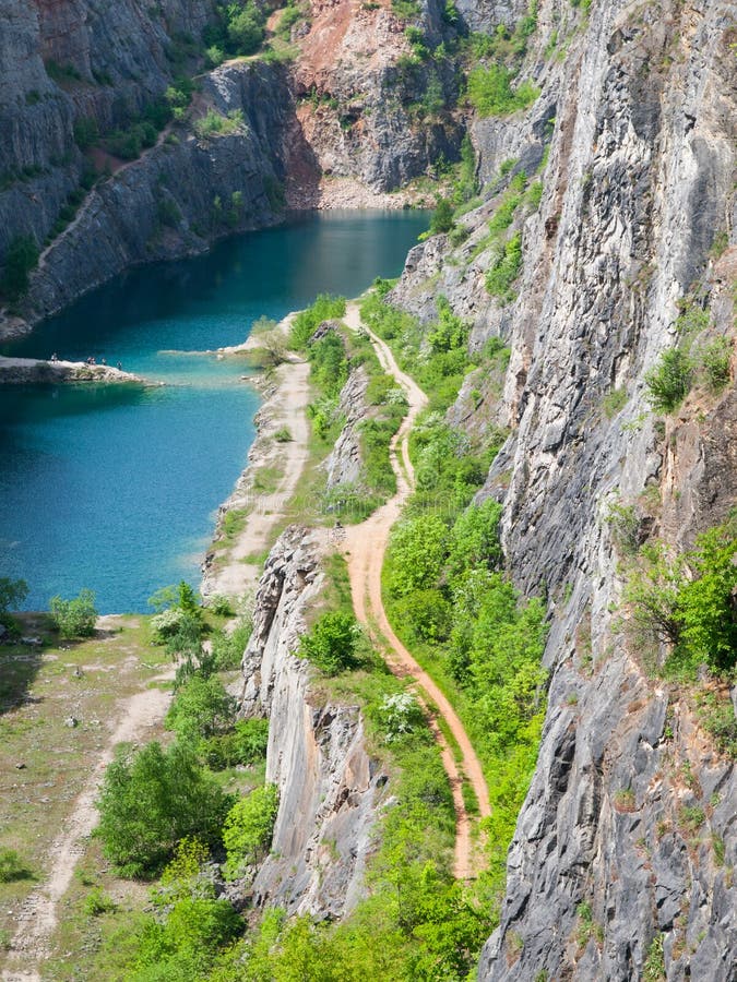 Old limestone quarry stock photo. Image of hills, crops - 20448278