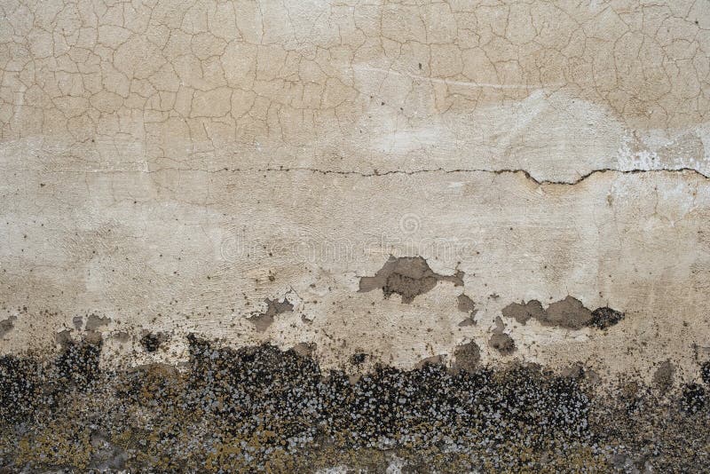 Old Limewashed Concrete Wall Stock Image - Image of cement, background ...