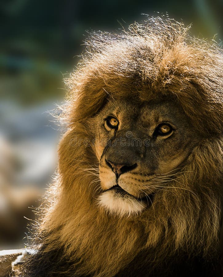 Old lion stock image. Image of wild, rest, face, black - 41073873