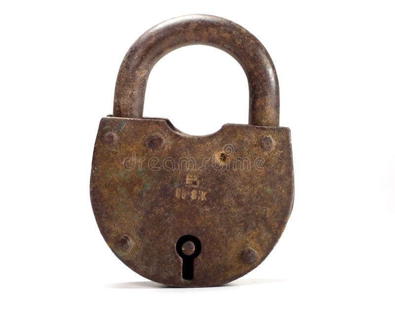Old lock with key stock image. Image of lock, escape - 18282507