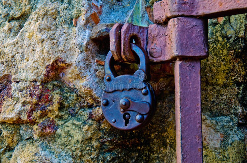 Old lock stock image. Image of antique, white, entrance - 25292697