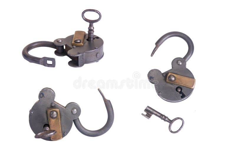 Old lock and key stock image. Image of fasten, opportunity - 2656059