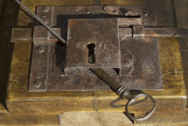 Old lock stock image. Image of brass, iron, antique, objects - 27214301