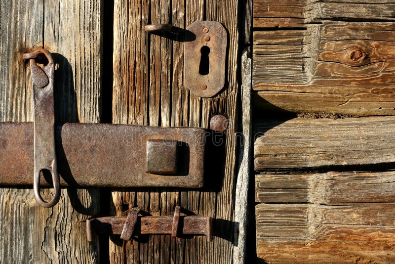 Rustic Garden Gate Latch stock image. Image of gate, rustic - 16701921