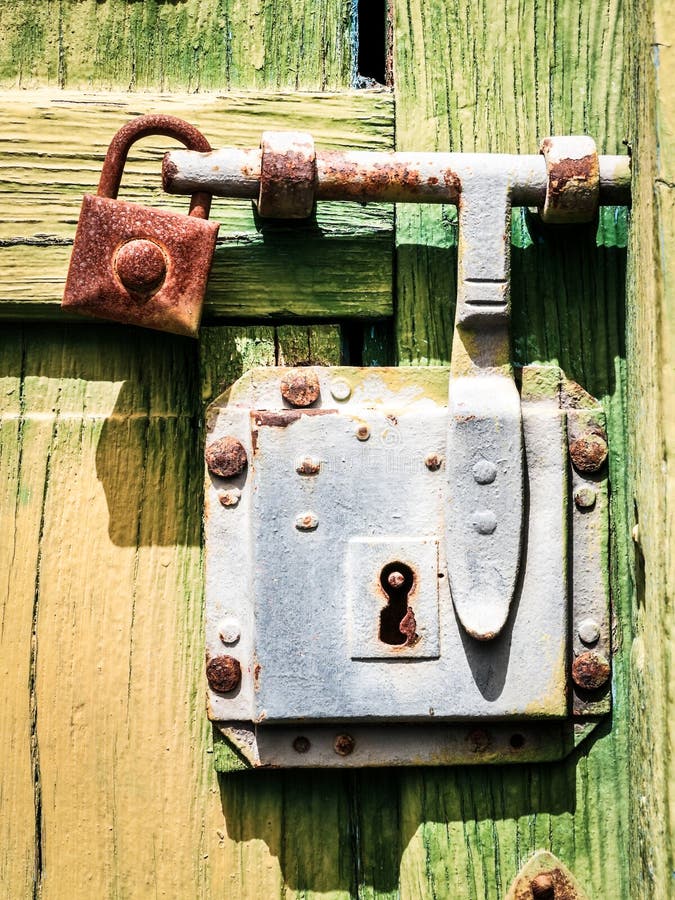 Old lock stock image. Image of antique, vertical, closeup - 28742403