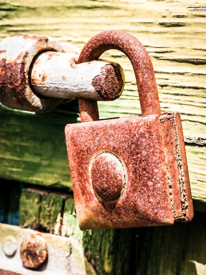 Old lock stock photo. Image of solid, brown, antique - 28869434