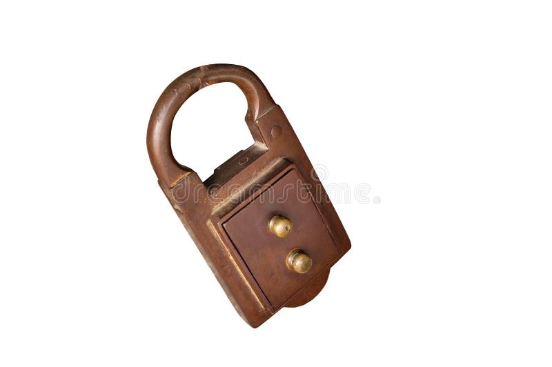Old lock - isolat stock photo. Image of password, ancient - 13325638