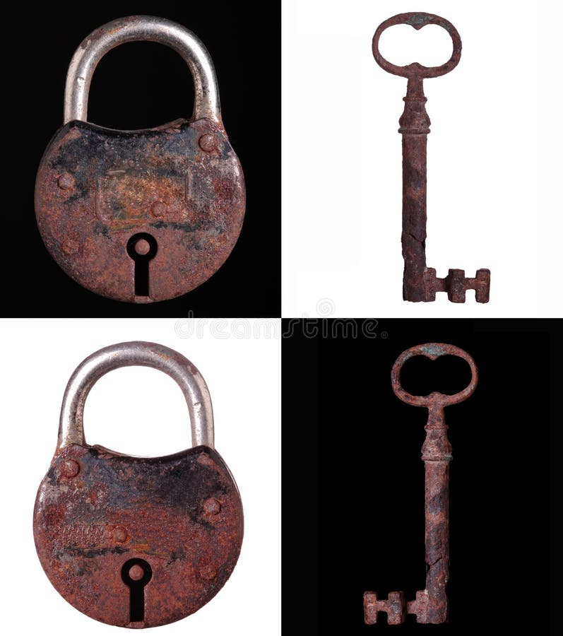 Old lock and key stock image. Image of concept, rough - 38804387
