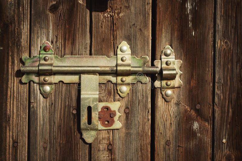Old lock with latch stock image. Image of knob, lock - 77662001