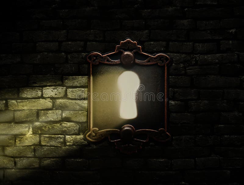 Old Lock with Light Shining through Stock Image - Image of beaming ...