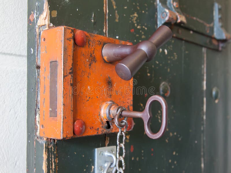 Prison lock stock photo. Image of metal, chains, lock - 6572462