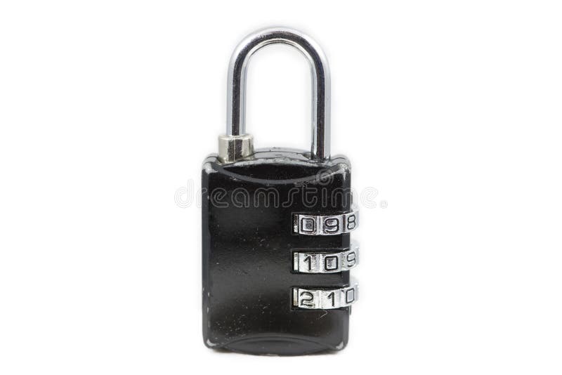 Old Lock with Security Code Stock Photo - Image of white, padlock: 71865866
