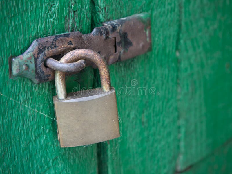 Old lock stock image. Image of textures, wall, door, grain - 31369855