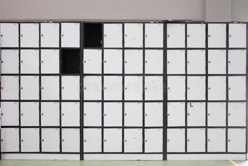 Old locker stock photo. Image of wall, white, school - 68204868