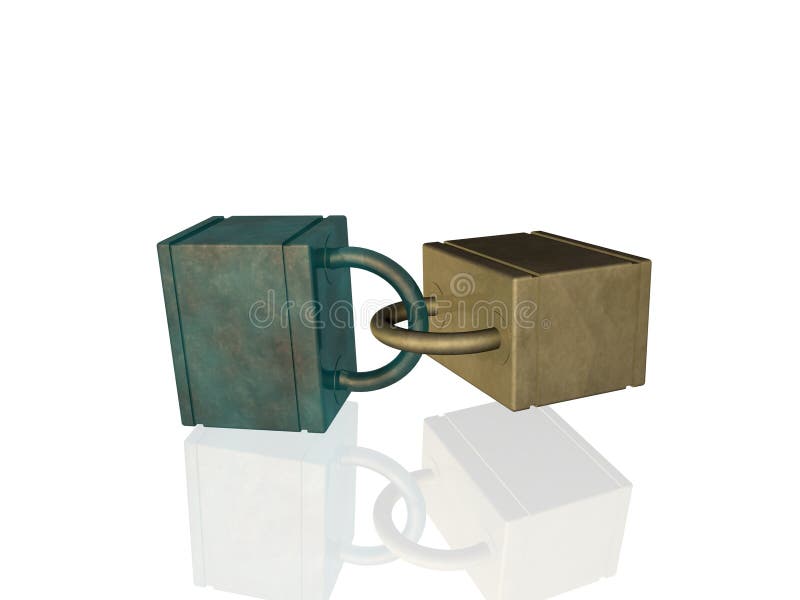 Old locks stock illustration. Illustration of entry, difficulty - 12851253