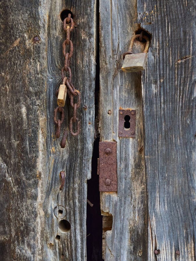 Old locks stock photo. Image of hardwood, door, soil - 352331872