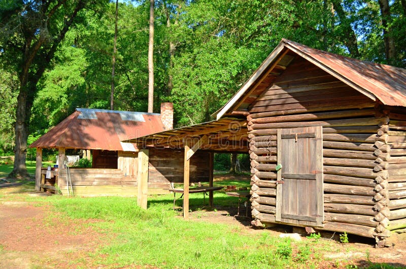 Old Log Cabin Sheds Shack stock image. Image of brown - 31838679