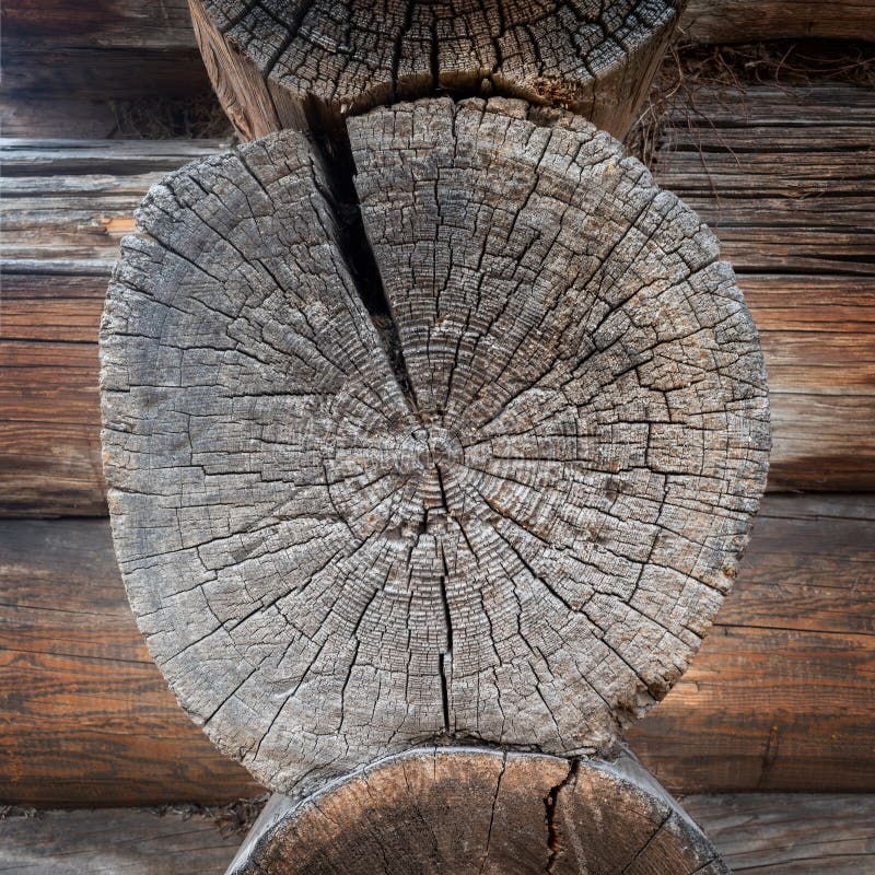 Old Log Ends of an Old Log House Stock Photo - Image of house, rural ...