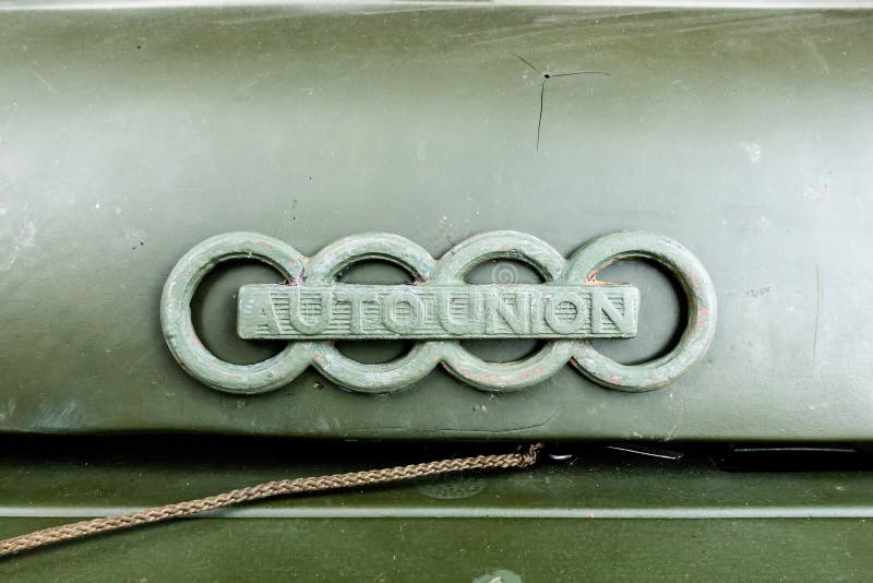 Auto Union Logo on Oldtimer Editorial Image - Image of oldtimer, brand ...