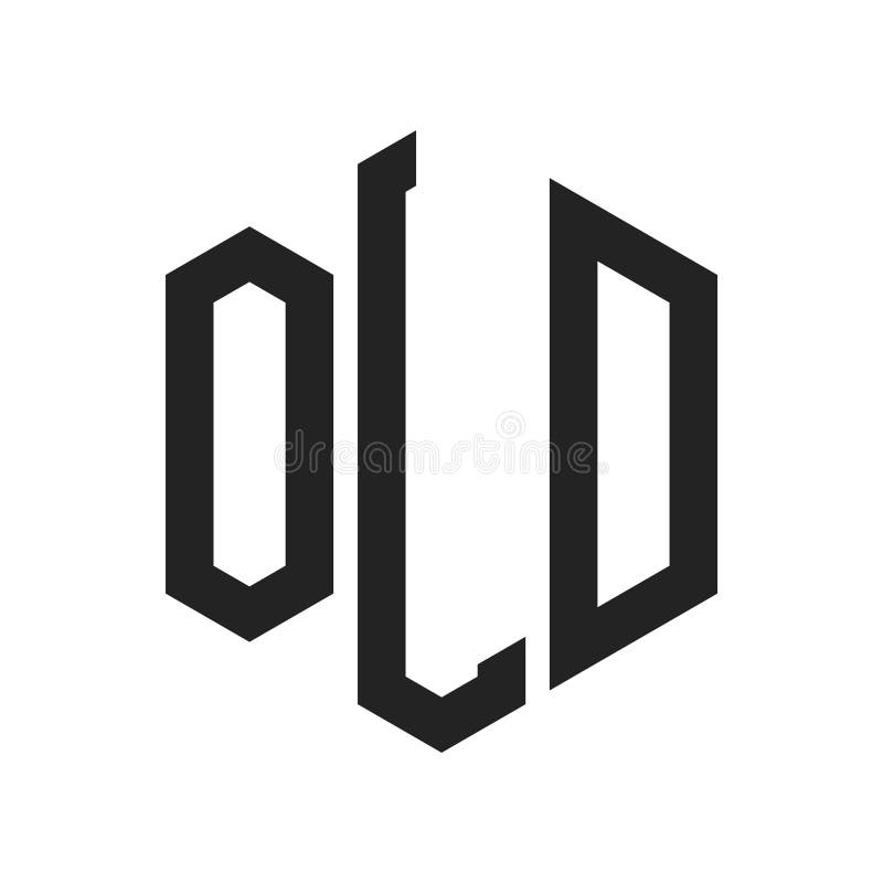 OLD Logo Design. Initial Letter OLD Monogram Logo Using Hexagon Shape ...