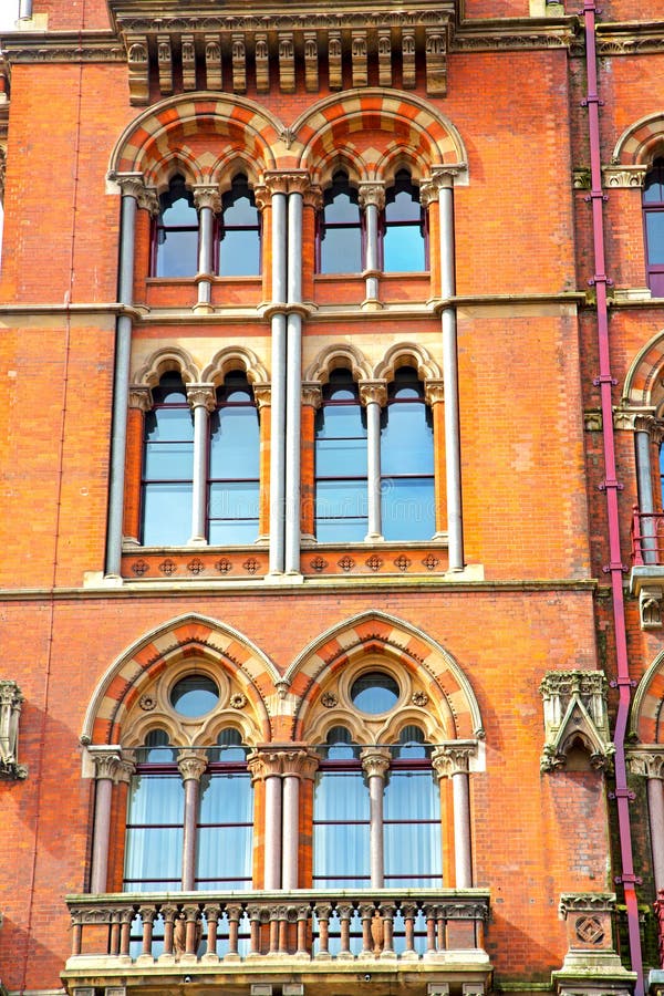 Old in London England Windows and Wall Stock Image - Image of house ...