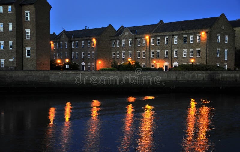 Old London Houses in Dockside Stock Image - Image of england, historic ...