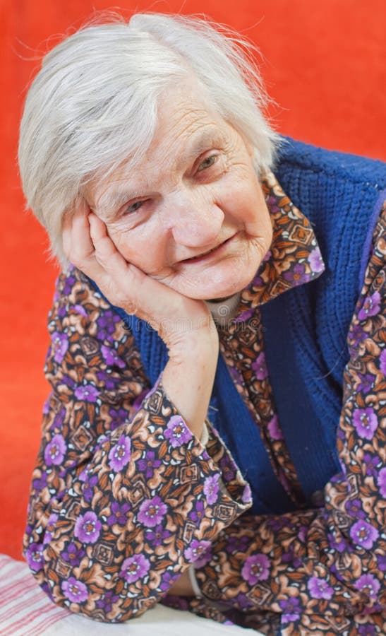 Old lonely woman stock image. Image of elderly, people - 13699395