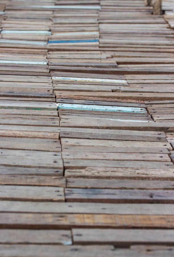 The Old Long Wooden Pathway Stock Image - Image of texture, long: 141444621