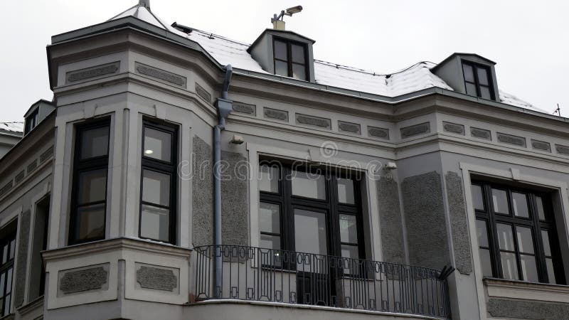 Old Building in the Center of the Village Stock Photo - Image of modern ...