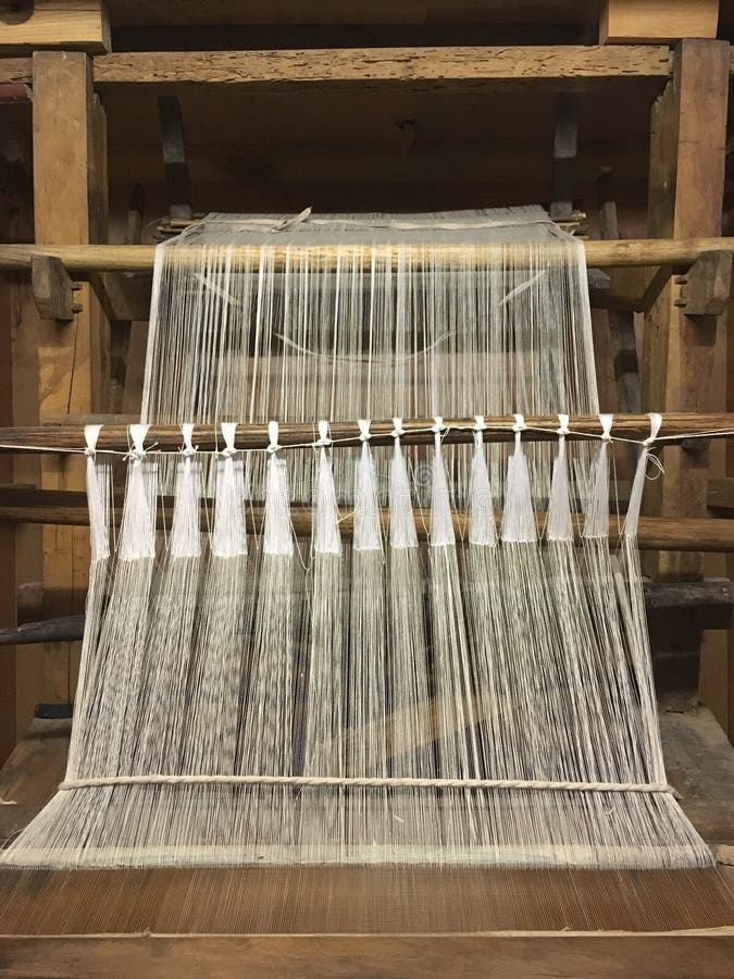 Old loom stock image. Image of loom, wood, silks, chinese - 136560929