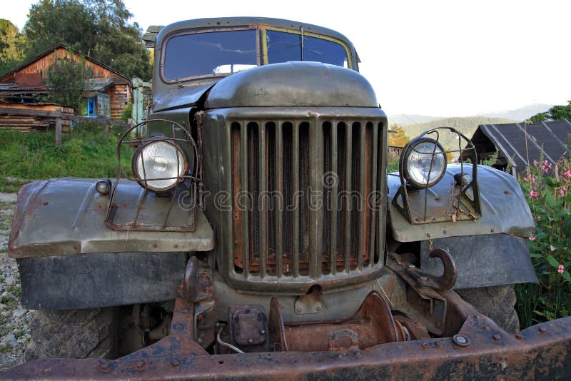 Old lorry stock image. Image of glass, houses, lorry - 10664295