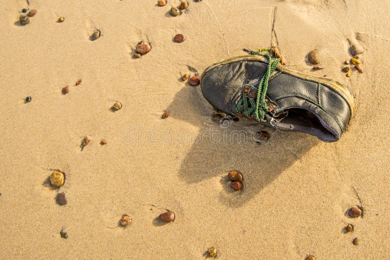 Lost shoe stock photo. Image of shoe, abandoned, junk - 50573400