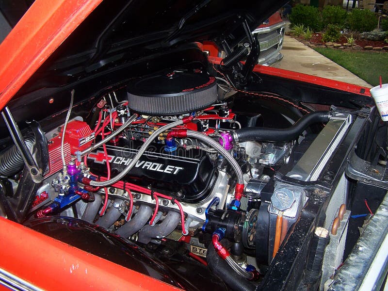 Old Lowered Blue Pickup Truck Editorial Photography - Image of chromed ...
