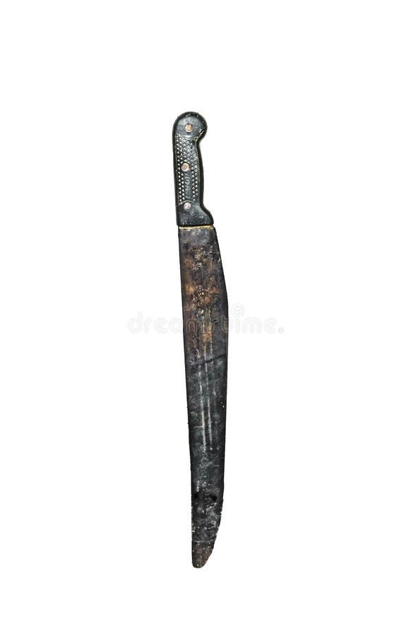 Old Rusty Machete Isolated White Stock Photos - Free & Royalty-Free ...