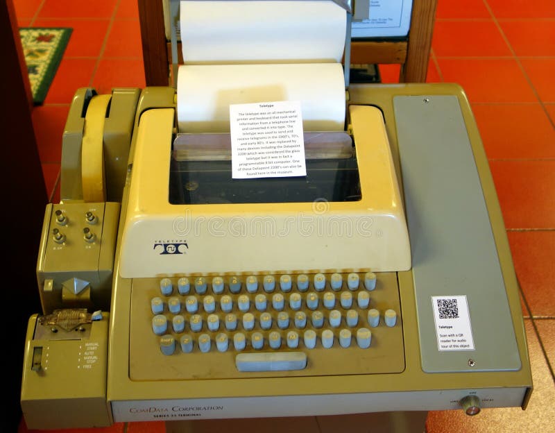 An Old Machine at a Computer Museum Editorial Stock Image - Image of ...