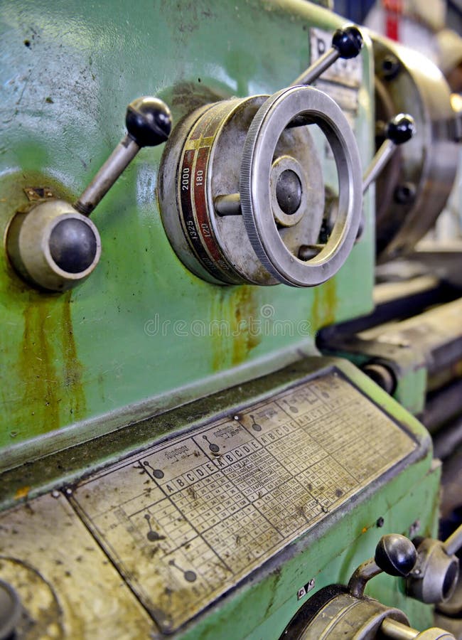 Old machine controls stock photo. Image of mechanical - 127589338