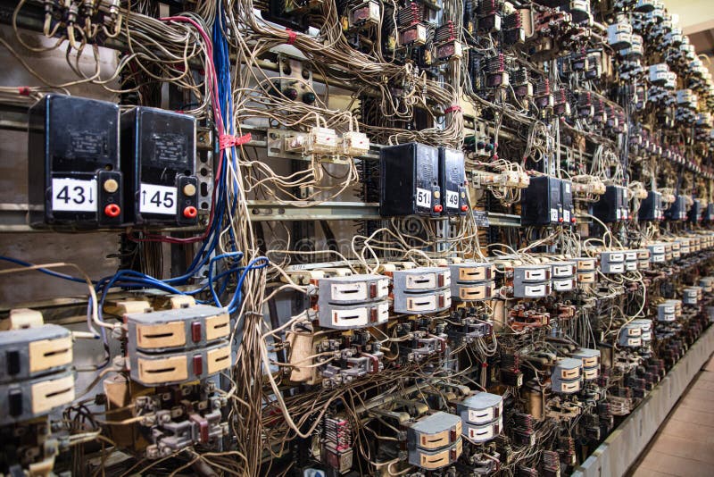 Generator Room Outdoor at the Back of Building Background. Electric ...