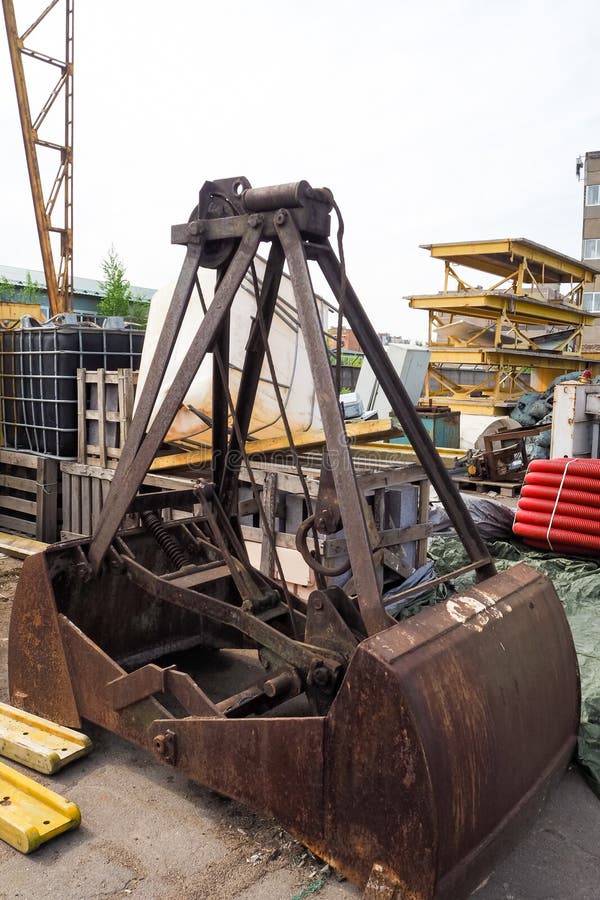 The Grapple machine stock photo. Image of heavy, scoop - 282861484