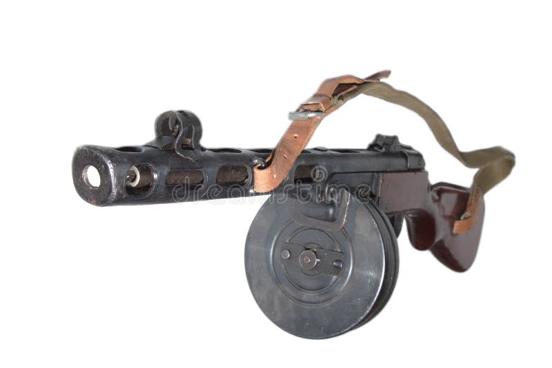 Old Machine gun stock photo. Image of submachine, forces - 8535140