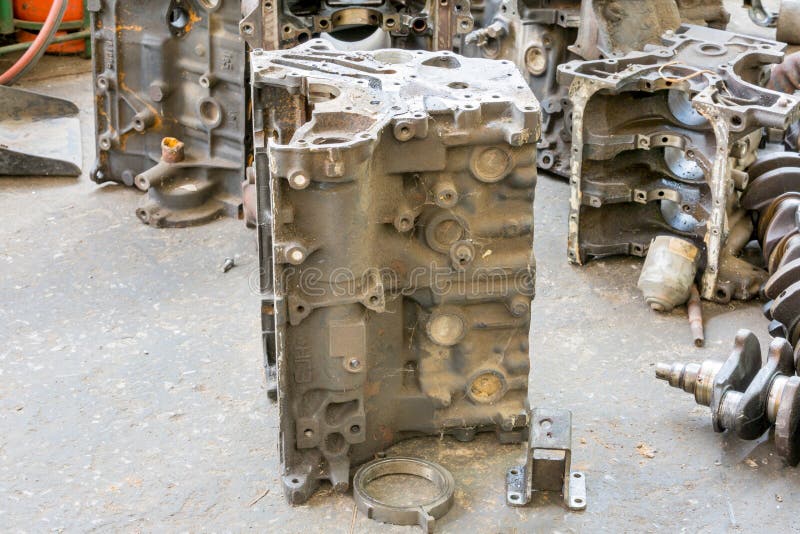 Old Machine Parts in Second Hand Machinery Shop Stock Photo - Image of ...