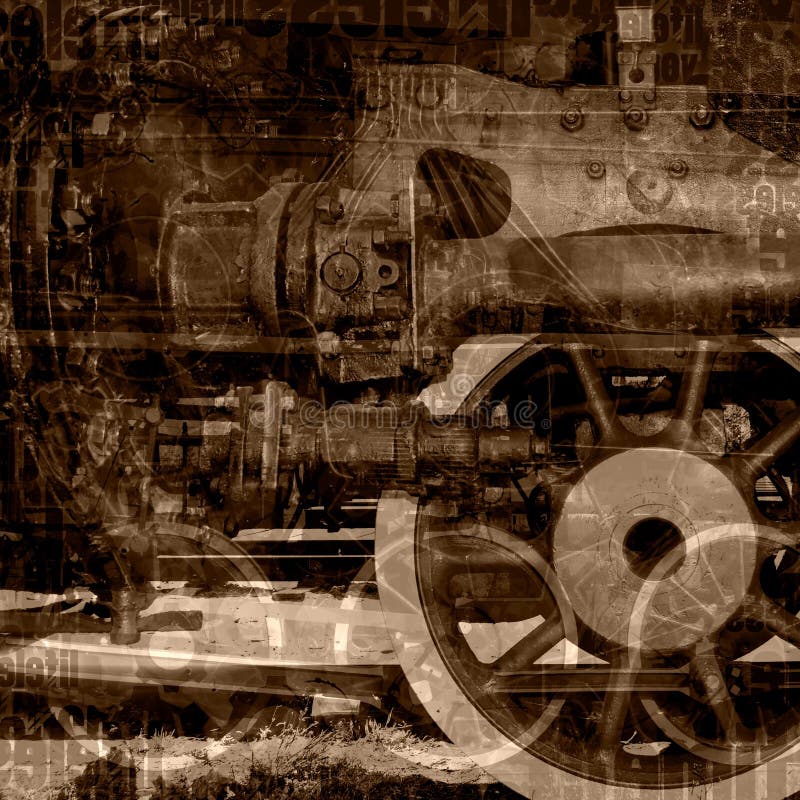 Old machinery illustration stock illustration. Illustration of steel ...