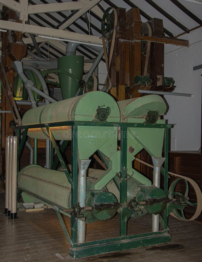 Old Machinery Used To Make Rice Stock Photo - Image of manufacturing ...