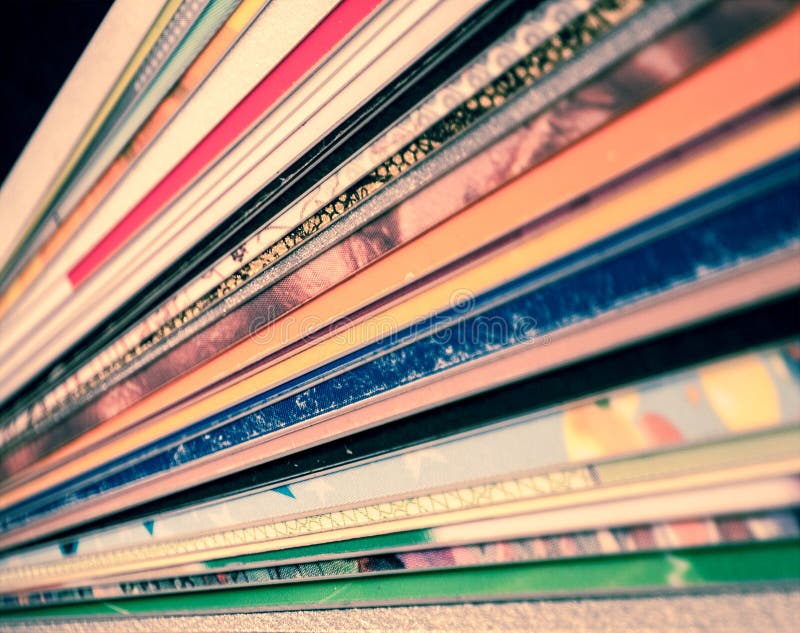 Old magazines stock photo. Image of perspective, disks - 54771030