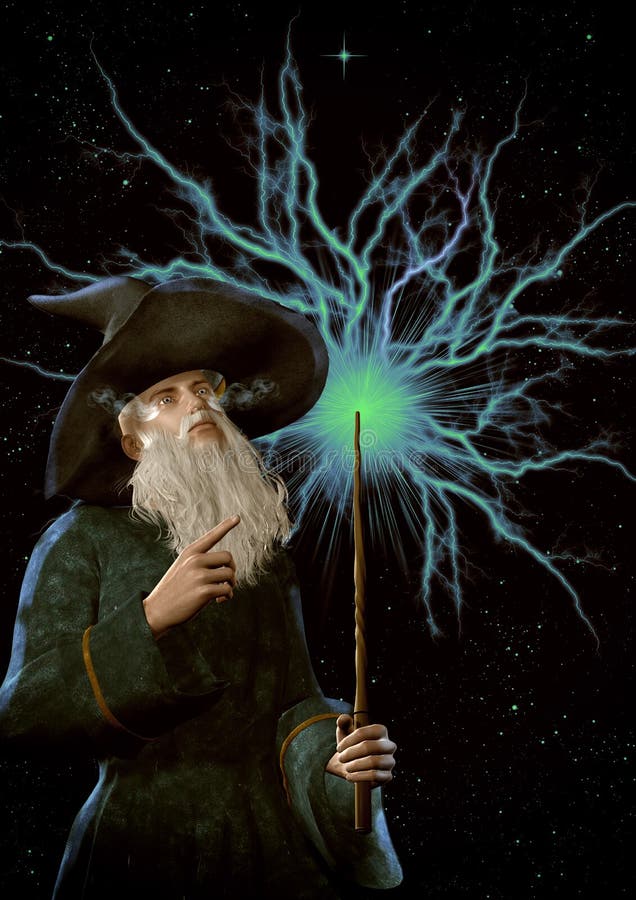 Old Mage stock illustration. Illustration of wizard - 101833303