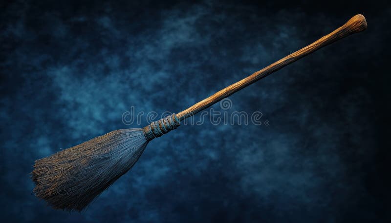 Old Magical Besom stock image. Image of model, celebration - 357323449