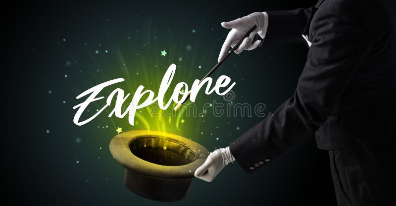 Old Magician is Showing Magic Trick Stock Image - Image of journey ...