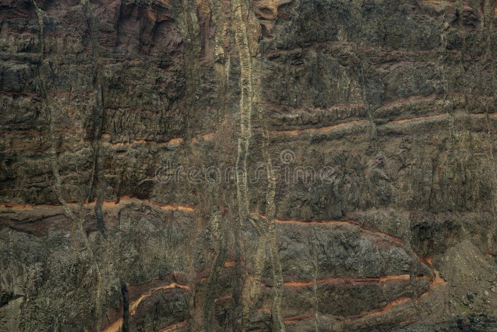 Old Magma Flow through the Earth S Crust Stock Image - Image of rugged ...