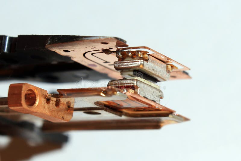 Old Magnetic Heads from Floppy Disk Drive Stock Photo - Image of drive ...